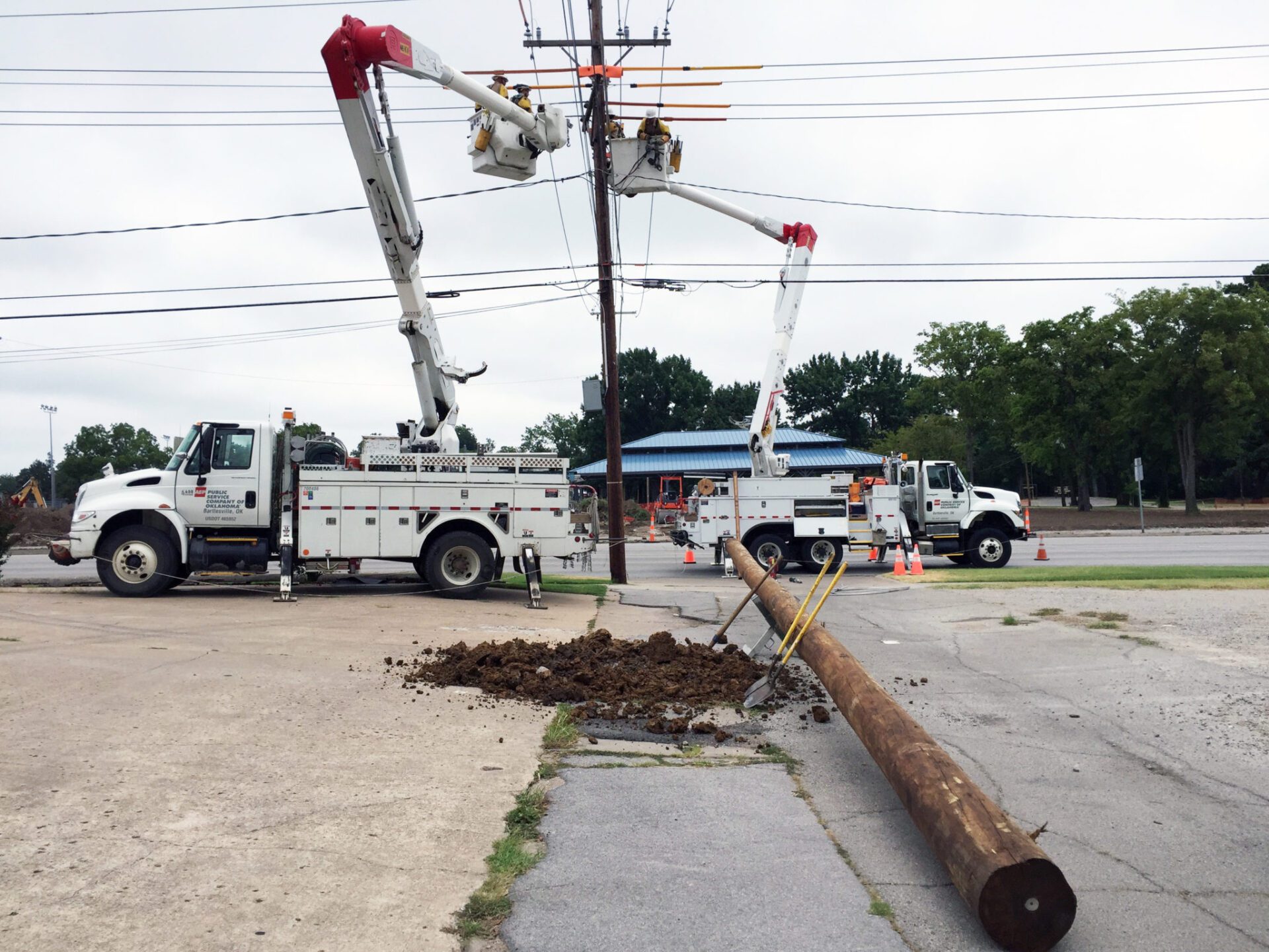 Johnstone Pavilion Phase 3 half finished | City of Bartlesville