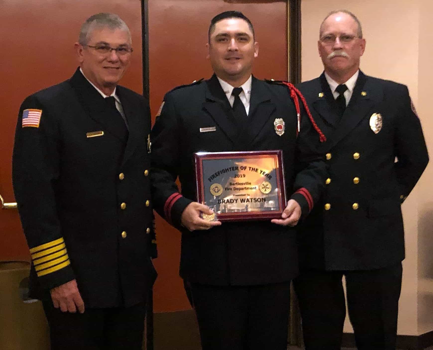 Brady Watson named Firefighter of the Year | City of Bartlesville