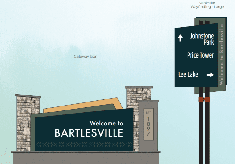 Gateway, wayfinding sign project advances | City of Bartlesville